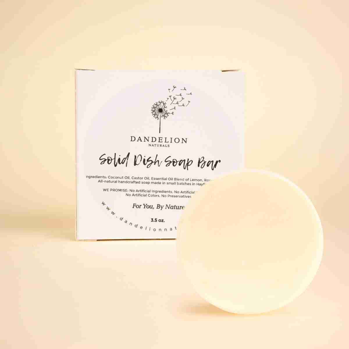 4 Pack Solid Dish Soap Bar Bundle - Dandelion Naturals