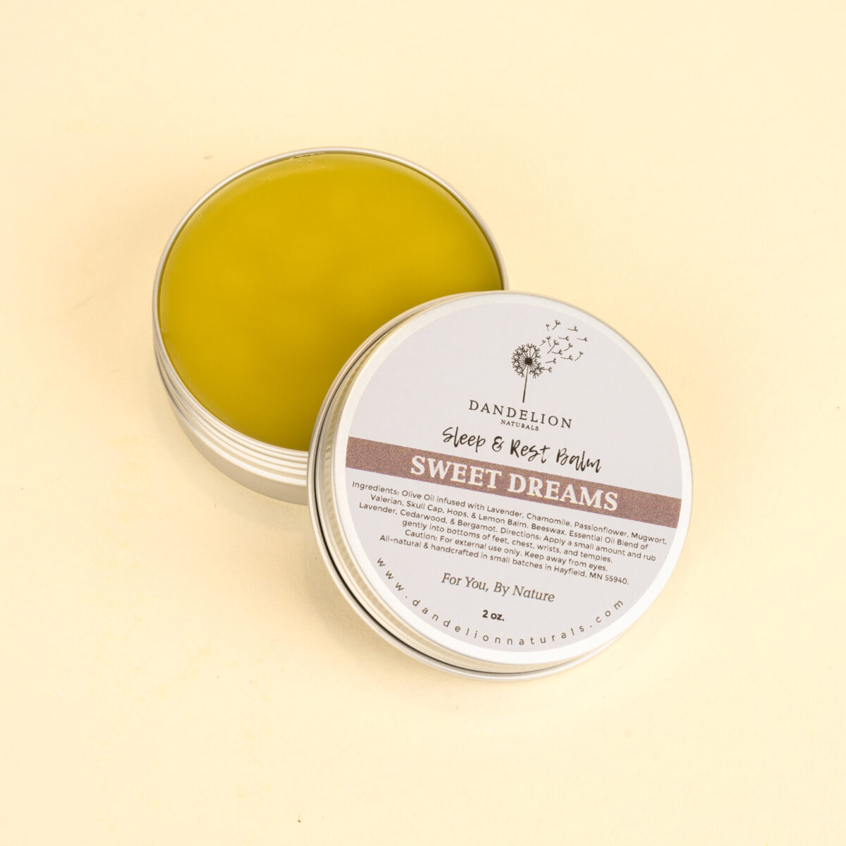 Sweet Dreams Balm For Sleep Aid Dandelion Naturals