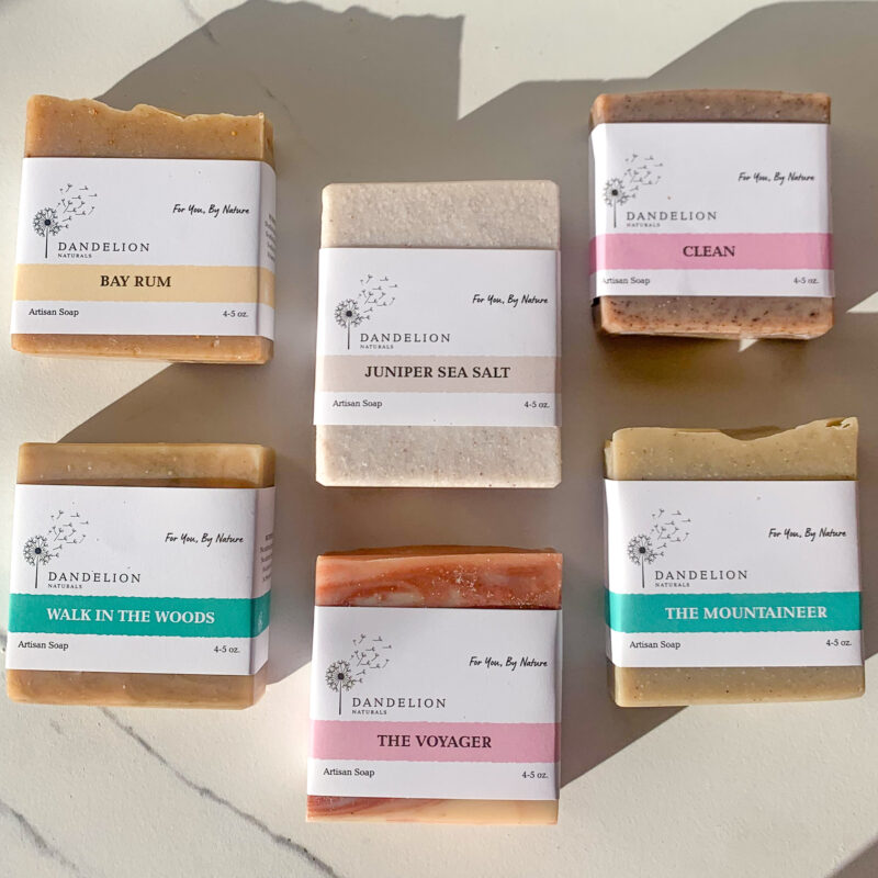 Four Bar Soap Bundle – You Pick – Dandelion Naturals