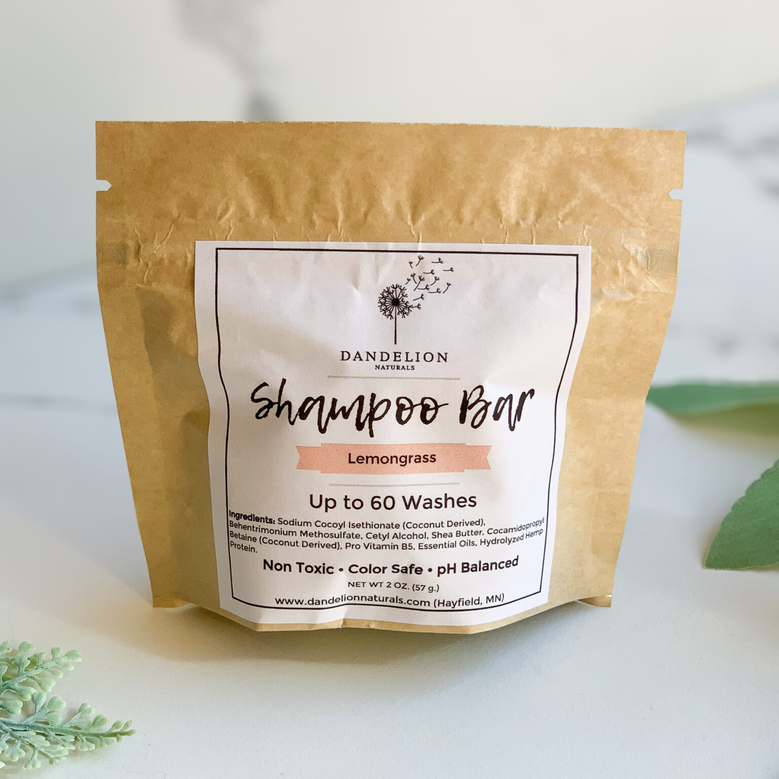 Lemongrass Shampoo & Conditioner Bar Set – Dandelion Naturals