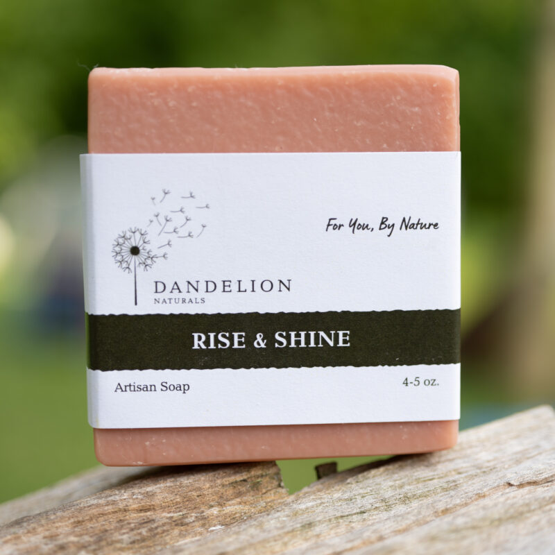 Rise & Shine Bar Soap with Citrus & Geranium – Dandelion Naturals