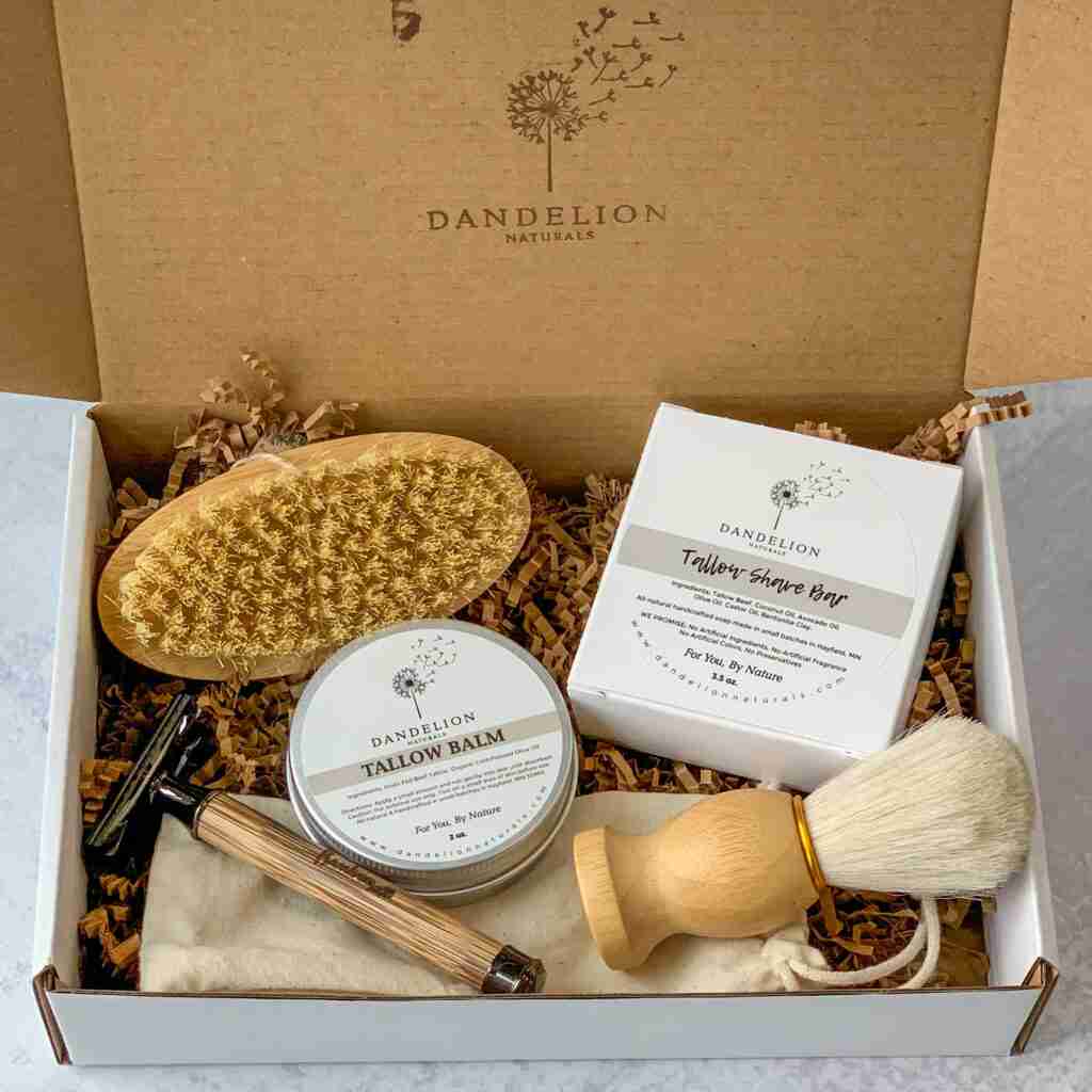 Deluxe Men's Shave Kit - Dandelion Naturals