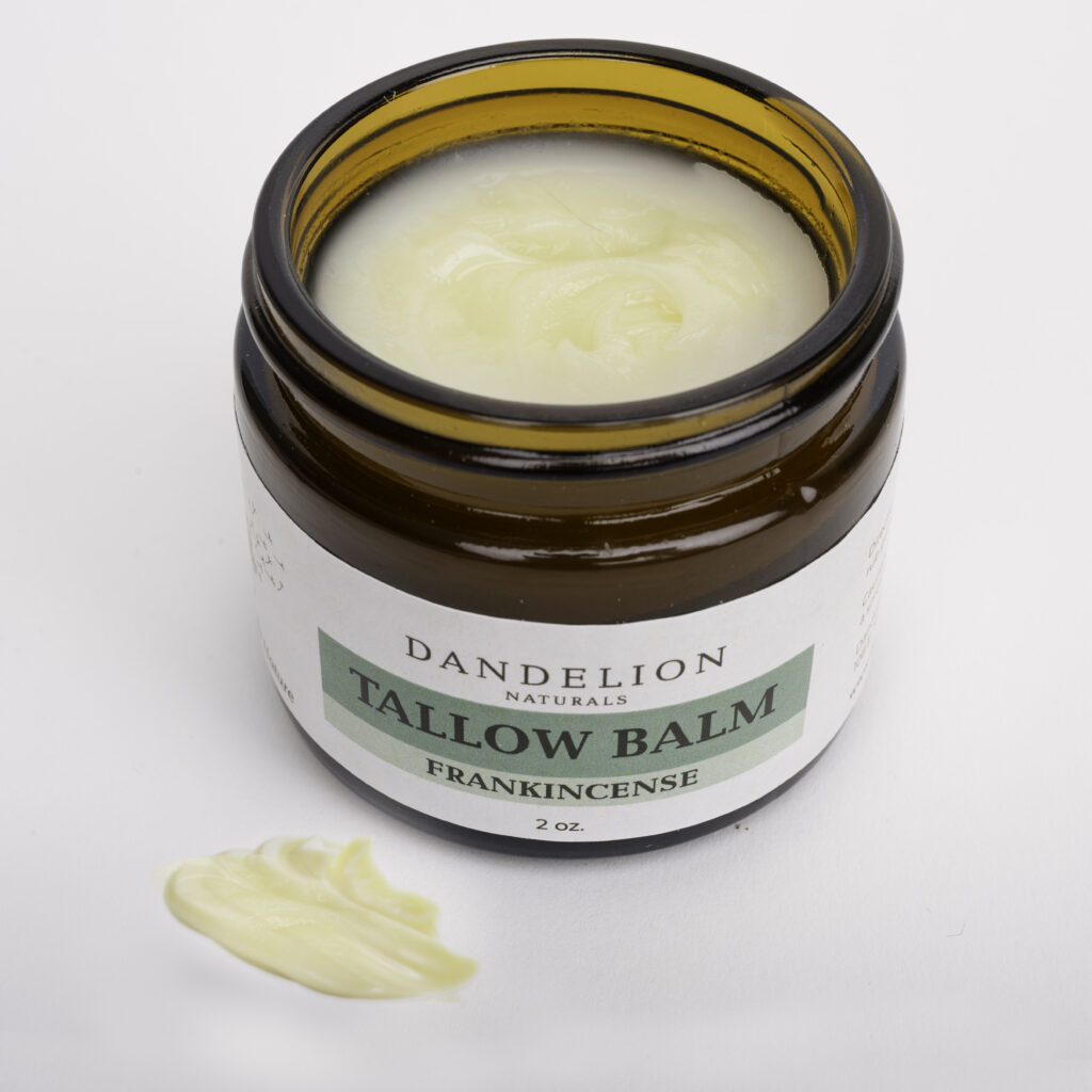 Frankincense Tallow Balm with Castor Oil – Dandelion Naturals